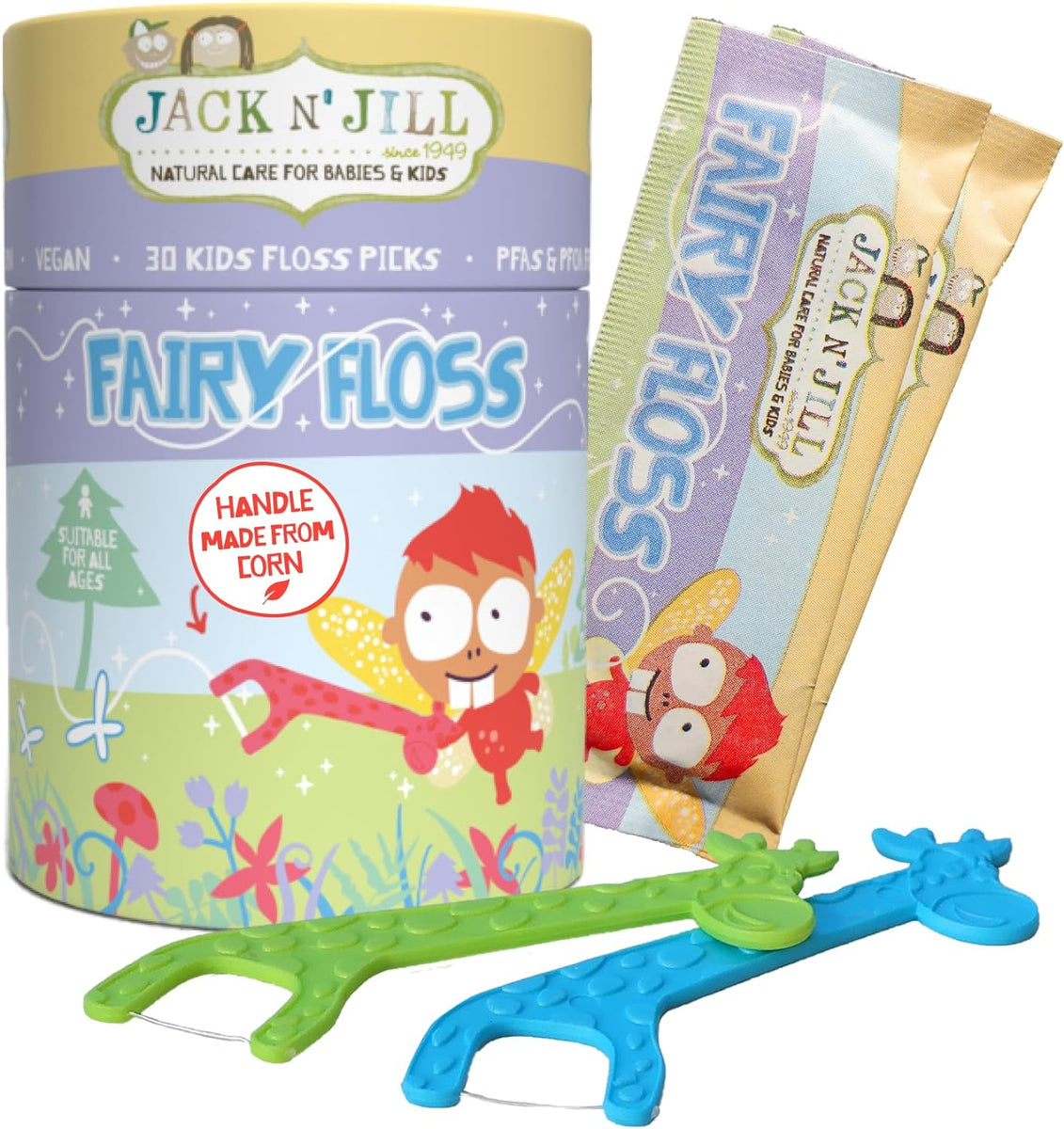Jack N' Jill Children's Fairy Floss Picks - Strawberry Flavour 30pcs ...
